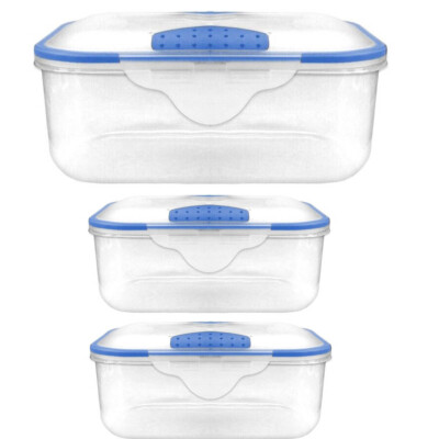 Clip Lock Food Storage Containers Plastic Food Containers Airtight ...