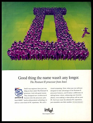 1997 Intel Pentium II Processor PRINT AD PC Computers Technology Hi ...