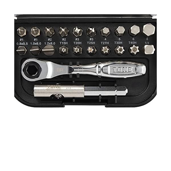 TONE bit ratchet set bit 6.35 mm Contents 22 points BRS20 Japan JP ...