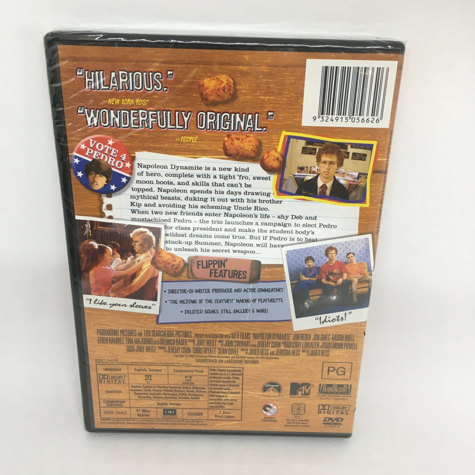 Napoleon Dynamite DVD Region 4 MOVIE Brand New Sealed FREE POSTAGE ...