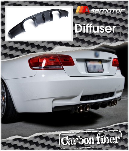 Carbon Fiber AKM Style Rear Bumper Diffuser fits 2008-13 BMW E92 M3 ...