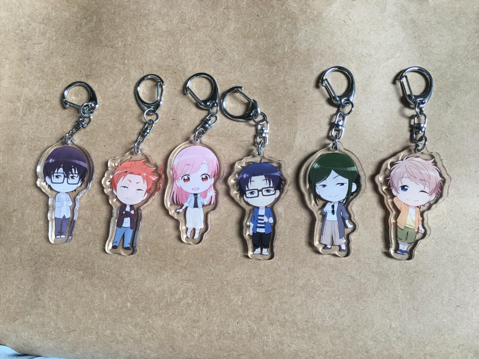 Wotaku ni Koi wa Muzukashii Hirotaka Hanako Taro Naoya Acrylic Keychain ...