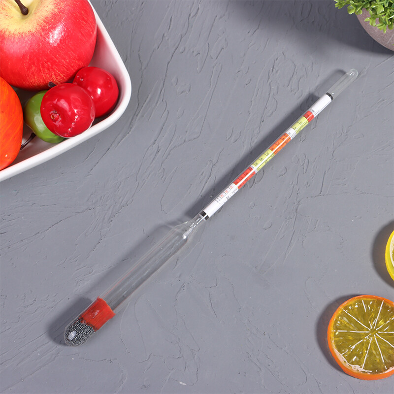 Triple Scale Hydrometer Self Brewed Wine Sugar Meter Alcohol Measuring ...