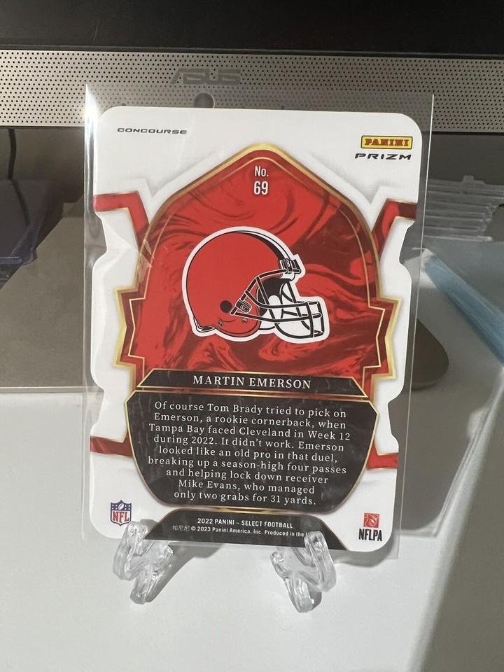 2022 Select Silver Martin Emerson Holo Concourse Die-Cut Prizm Rookie ...