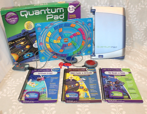 Leap Frog Quantum Pad Interactive Learning System Books, Cartridges, Mind Wars | eBay