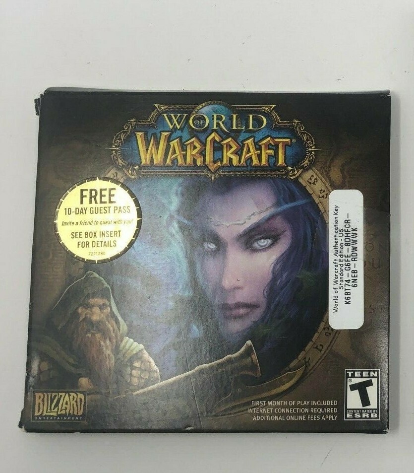 World of Warcraft PC Game 5 Disc Set Win & Mac 2004 Blizzard Free ...