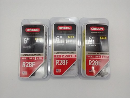 3 pack Oregon R28F Polesaw Chain for 6” Bar fits Milwaukee 2527-20 ...