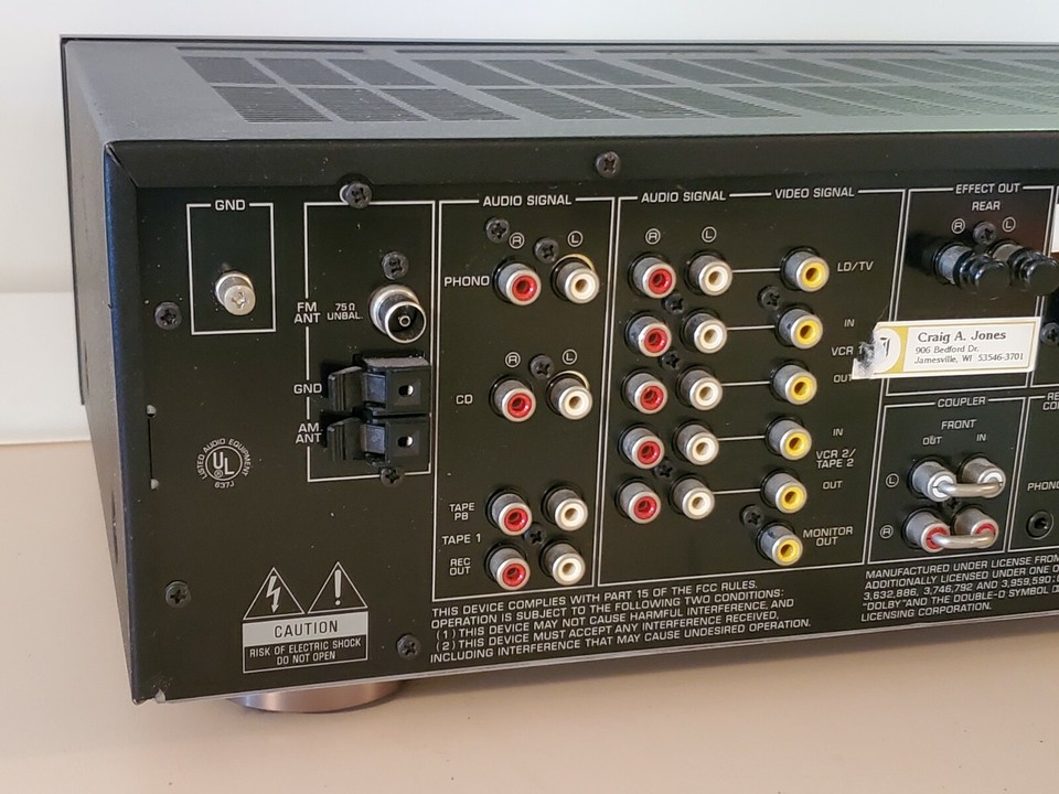 Yamaha RX-V670 A/V Home Theater Receiver. Amber display color. Tested ...