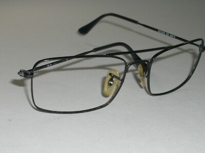 RAY BAN RB3309 55[]18 SHINY BLACK RECTANGULAR EYEGLASS/SUNGLASSES ...