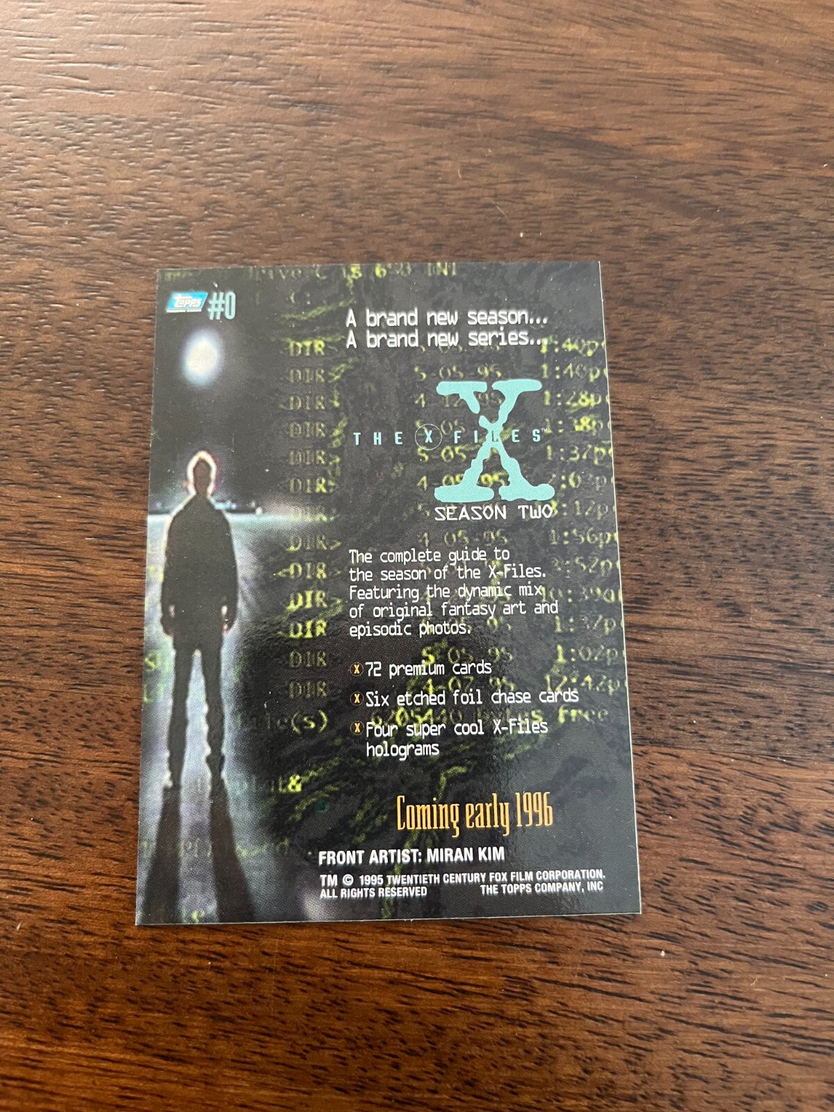 Season 2 X-Files Promo card #0 Comic Book Cover (Topps, 1995) | eBay