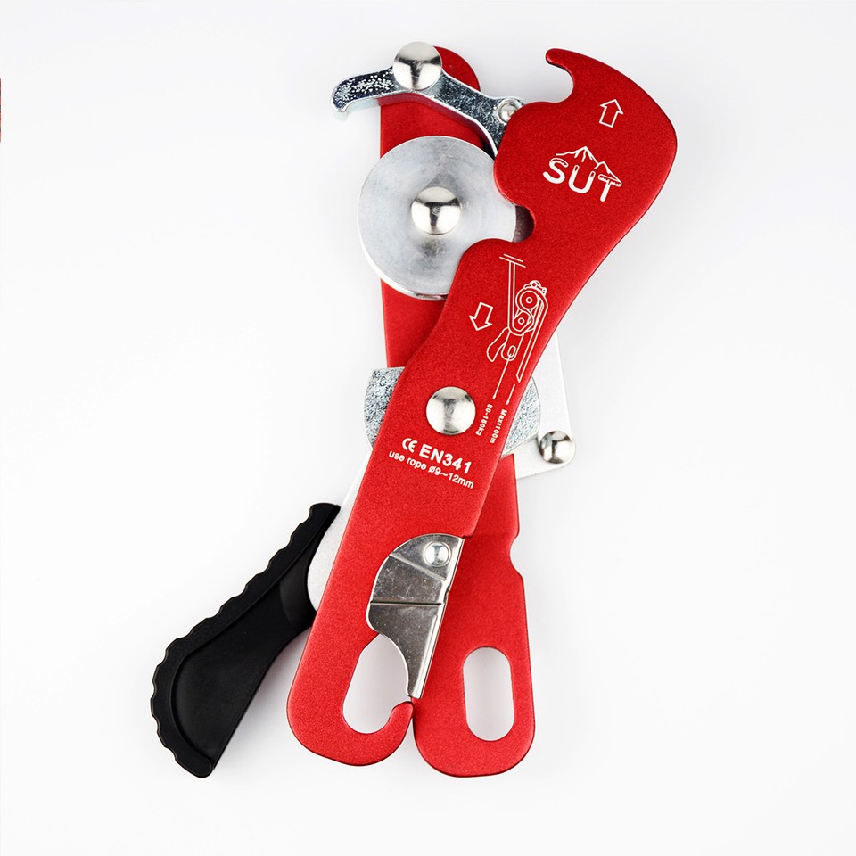 Self Braking Stop Descender Climbing 9-12mm Single Rope Belaying ...