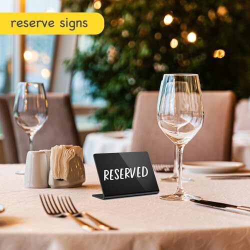 PigPotParty Acrylic Mini Chalkboard Signs for Food 12 Pcs 4"x3" Glossy ...