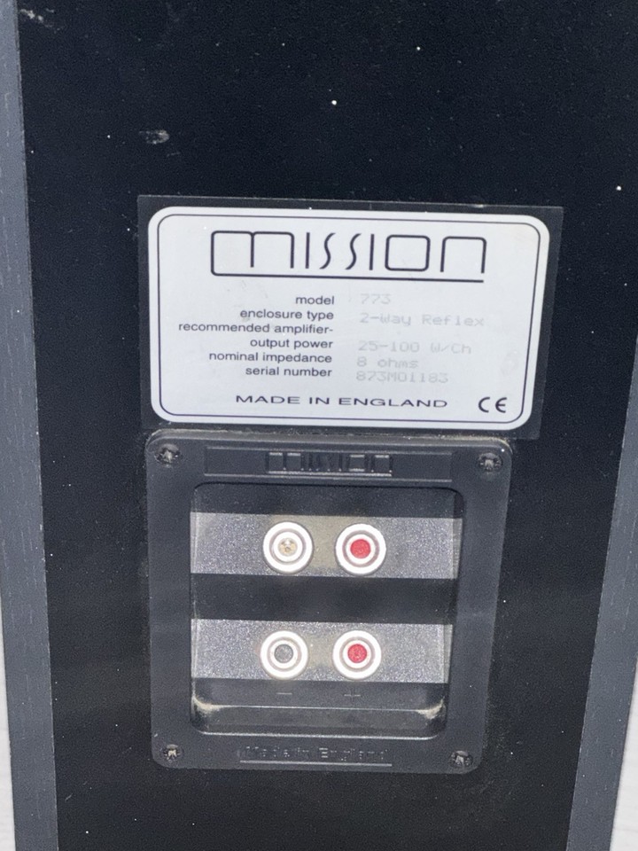 Mission 773 Retro Hi-fi Stereo Floor Standing Speakers Pair 2-way ...