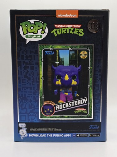 Funko Pop! Digital TMNT Rocksteady Legendary w/ Soft Protector #333 | eBay