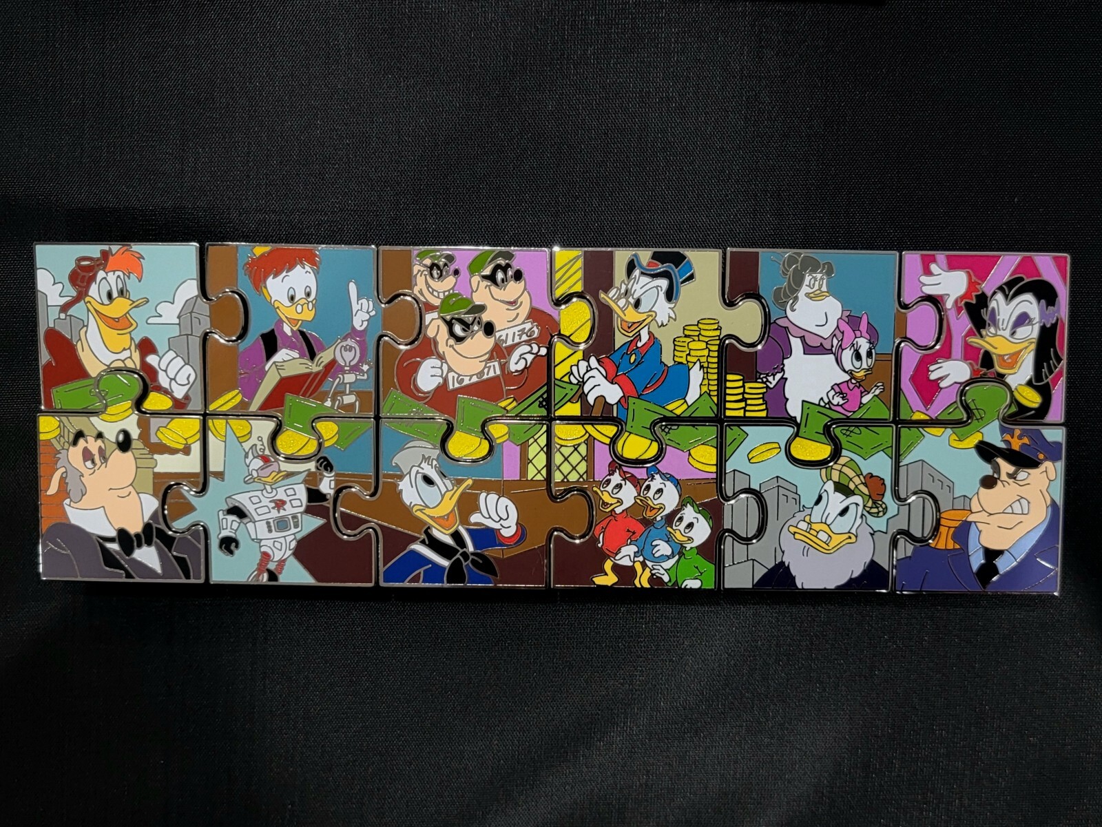 Disney DuckTales Character Connection Puzzle Piece Pin LE Set & Chase ...