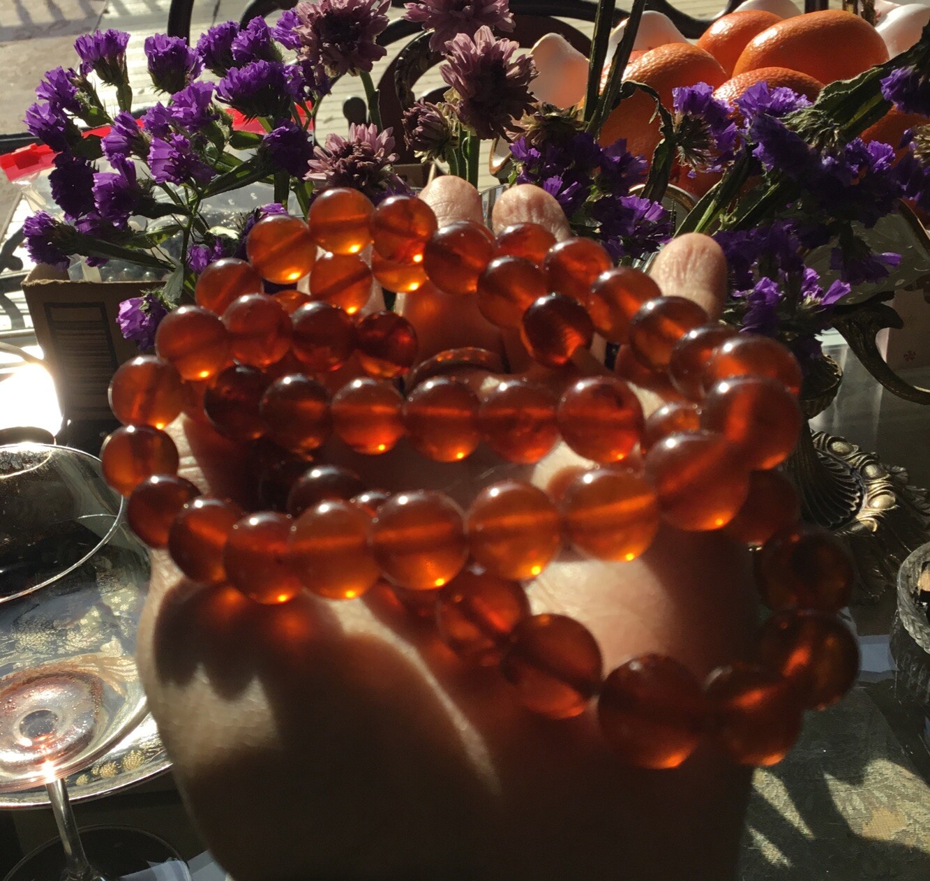 Antique Polished Genuine Baltic Amber Necklace (~50g)… - Gem