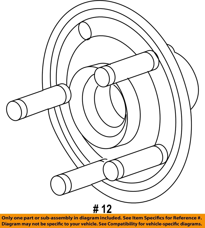 CHRYSLER OEM 11-23 Durango Rear Suspension Brake Components-Hub ...