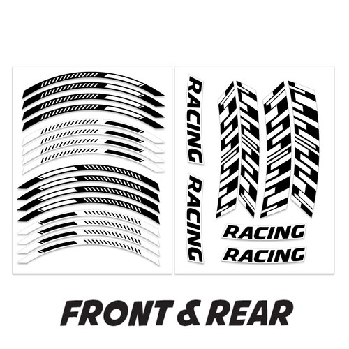 White 17 inch Wheel Rim Sticker FC66 For Yamaha FZS 1000 01-16 15 14 13 ...