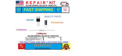 REPAIR KIT FOR LOGIC BOARD LiftMaster Green Button 41A4315-7A | eBay
