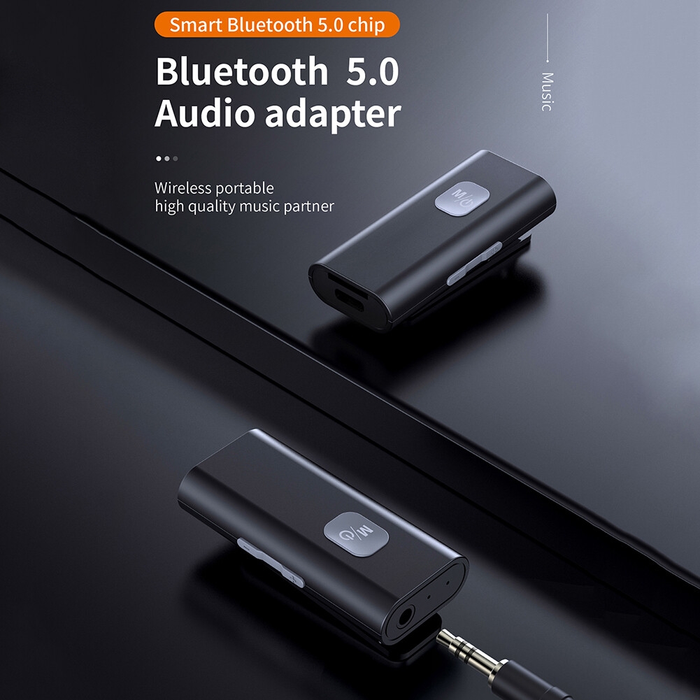 SR11 Bluetooth-compatible 5.0 Audio Adapter TF Card Hands Free AUX Jack ...