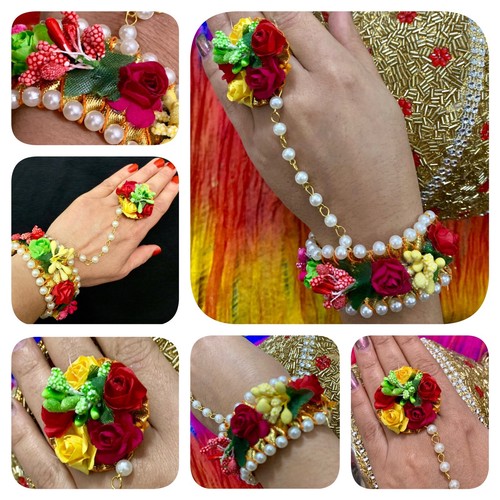 Bridal Flower Gajra Indian Pakistani wedding Jewellery Mehndi Sangeet ...