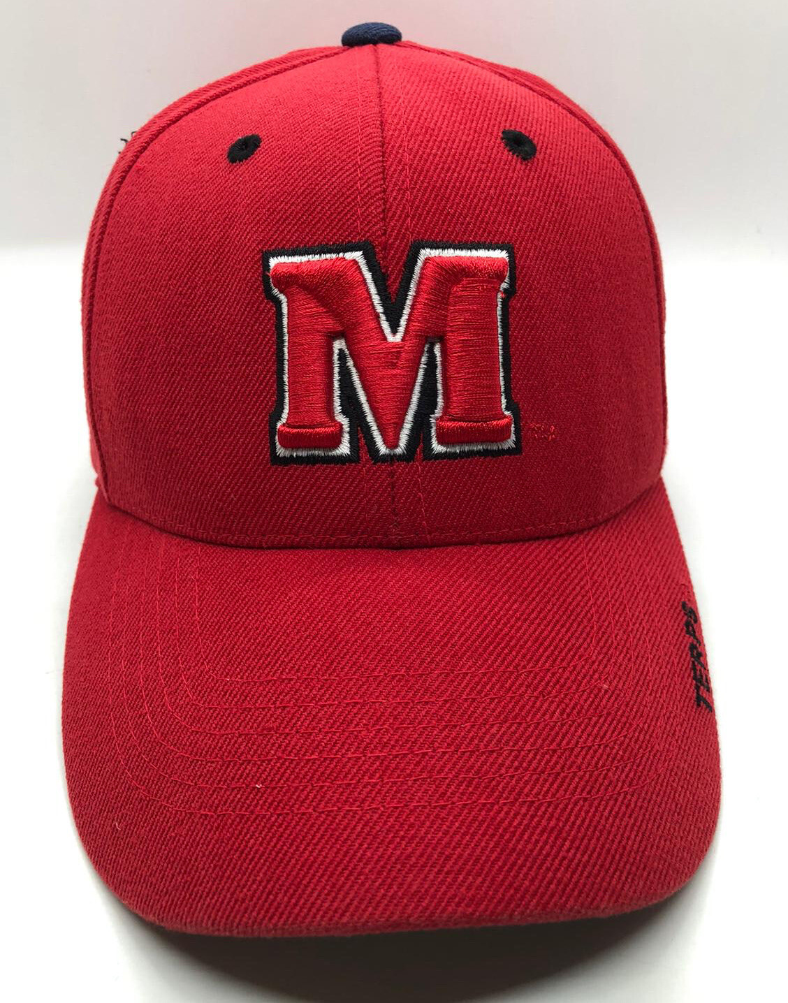NCAA Maryland Terrapines Terps Cap Hat Adjustable Acrylic Wool Red | eBay