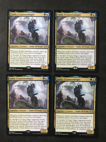 MTG Lonis, Cryptozoologist x4 Modern Horizons 2 Rare Nonfoil NM/M ...