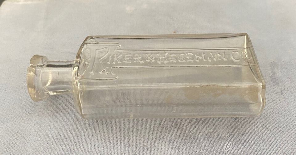 Antique Riker & Hegeman Co. Druggist Clear Glass Bottle, Mortar ...