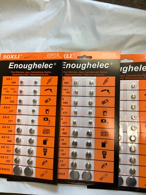 80 Assorted Super Alkaline Button Batteries Coin Cell Set Watch ...