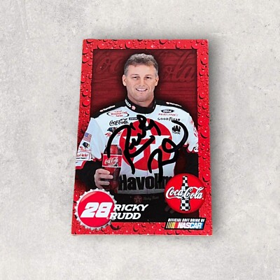 Ricky Rudd COCA COLA RACING TEAM TEXACO #28 NASCAR VINTAGE autographed ...
