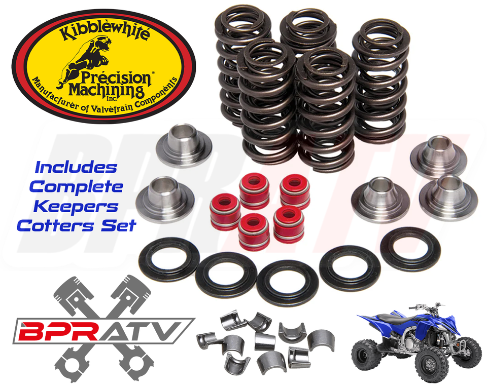YFZ450 YFZ 450 KIBBLEWHITE +1mm Intake Valves Exhaust Valve Ti Spring ...