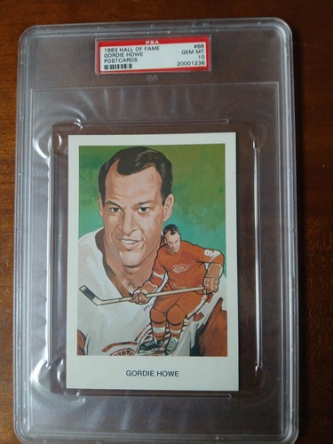 Gordie Howe 1983 Hockey Hall of Fame Postcard PSA 10 GEM MT | eBay ...