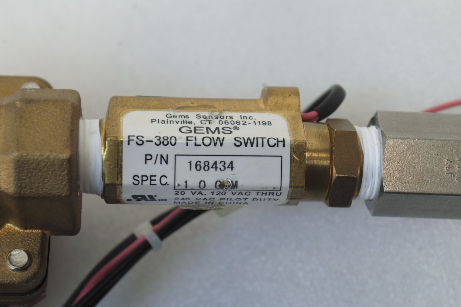 GC VALVES S201PF33N5CG4 GEMS FS-380 FLOW SWITCH P/N 168434 FREE SHIP | eBay
