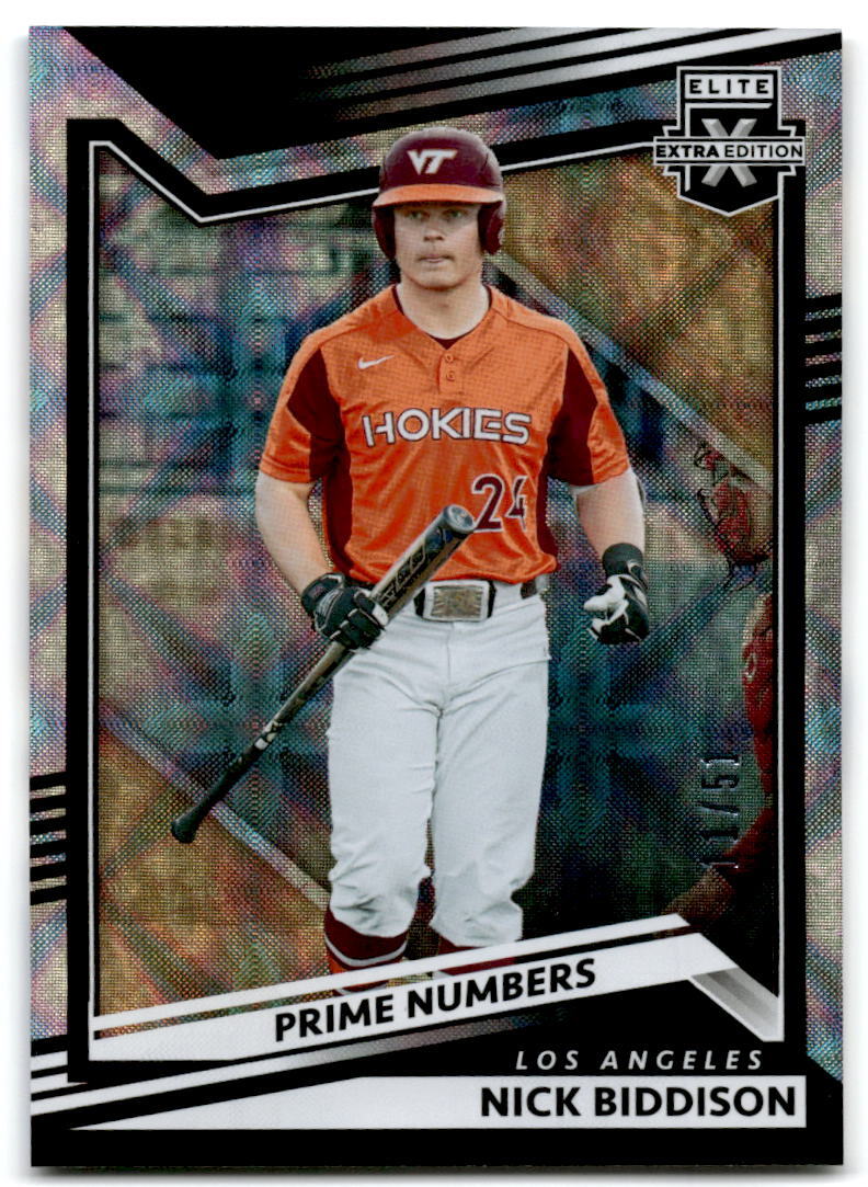2022 Nick Biddison Panini Elite Extra Edition Prime Numbers Rookie 11/ ...