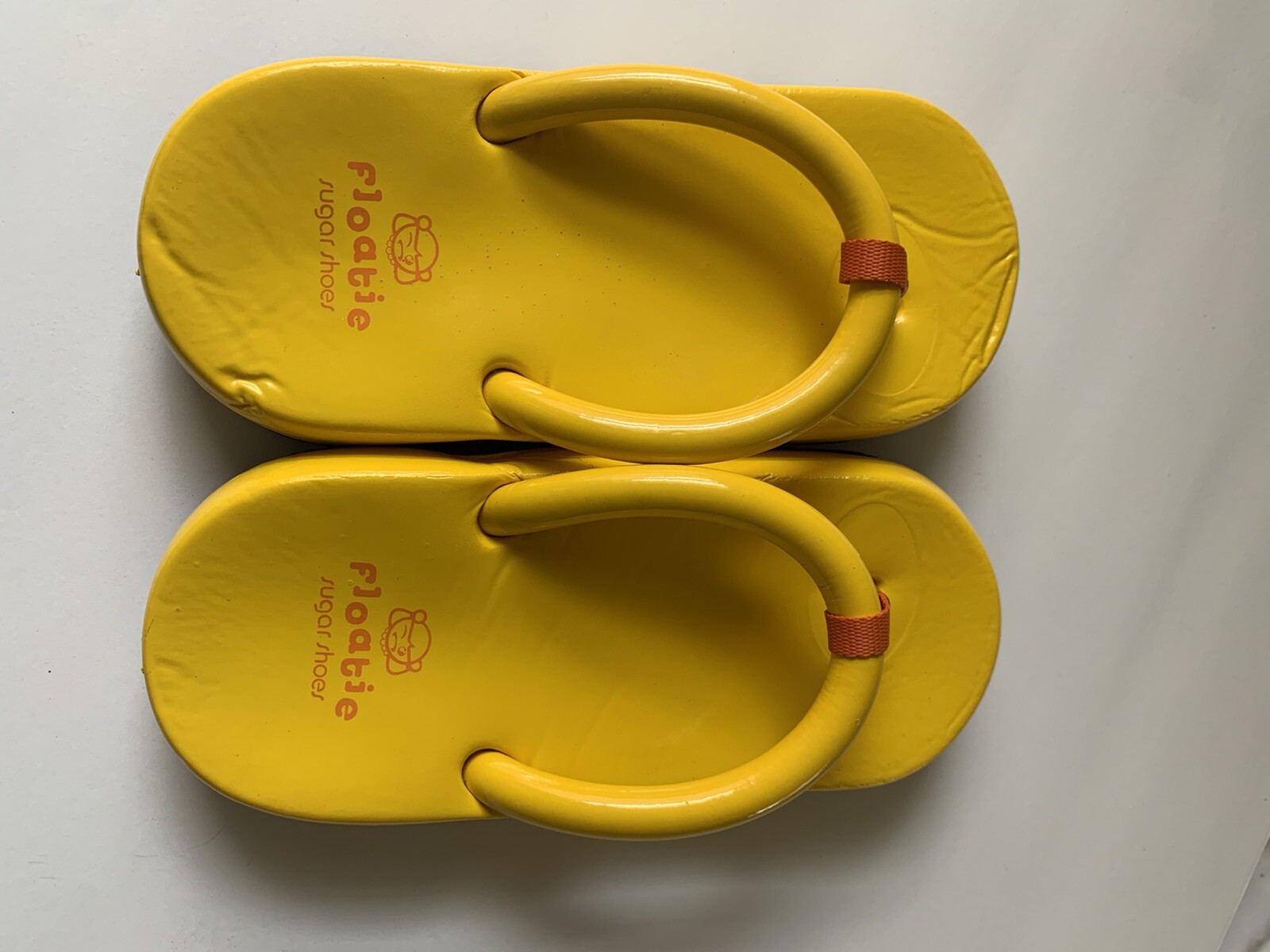 VTG Floatie Sugar Shoes Yellow Floating Flip Flops 90s Y2K Womens 5/6 ...