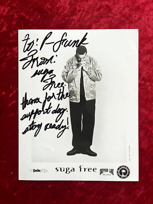 SUGA FREE B/W PHOTO AUTHENTIC AUTOGRAPH 90'S HIP HOP+ RARE! -ONLY 1 | eBay