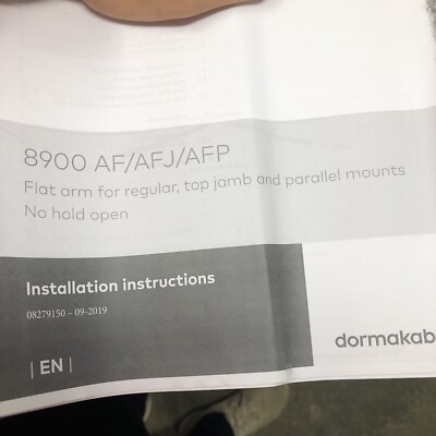 Dorma 8900 AF/AFJ/AFP Door Closer | eBay