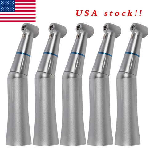 5X Dental Low Speed Handpiece Contra Angle Internal Water Spray Push ...