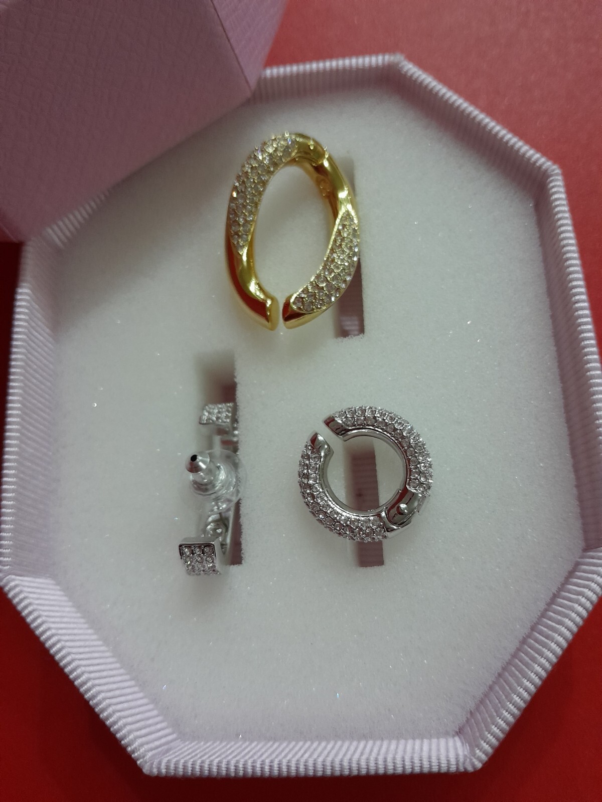 Swarovski Dextera Ear Cuff Set Of 3 Single Earrings 5615735 Genuine️️ ...