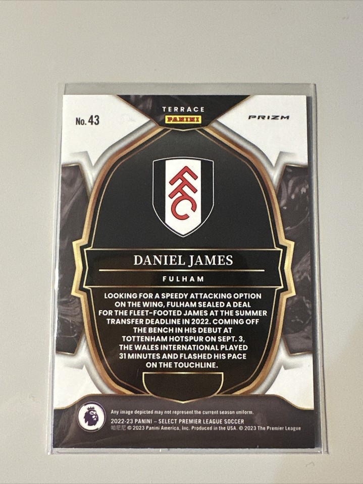 2022-23 Select English Premier League Purple Mojo Daniel James #43 ...