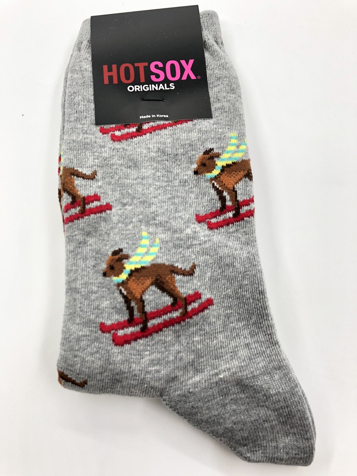 Hot Sox 1 pair Ski Dog Socks Color:Gray | eBay