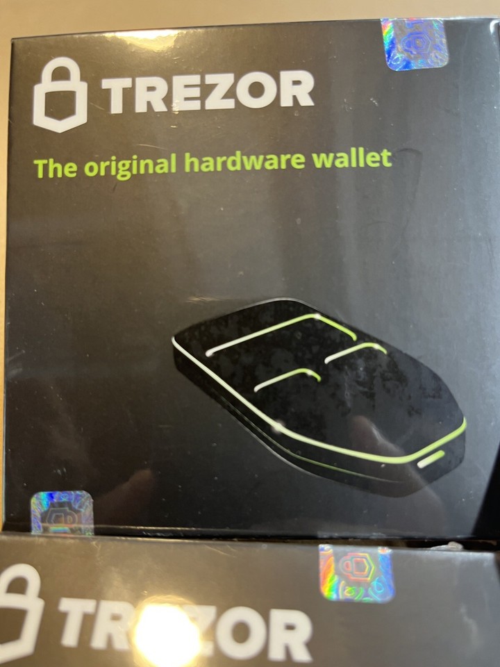 FACTORY SEALED Brand NEW Original Trezor Hardware Wallet Crypto Wallet ...