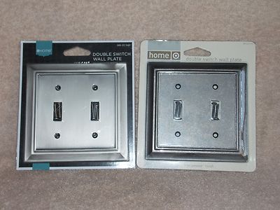Home Double Light Switch Wall Plate CHOOSE YOUR COLOR/PLATE New | eBay