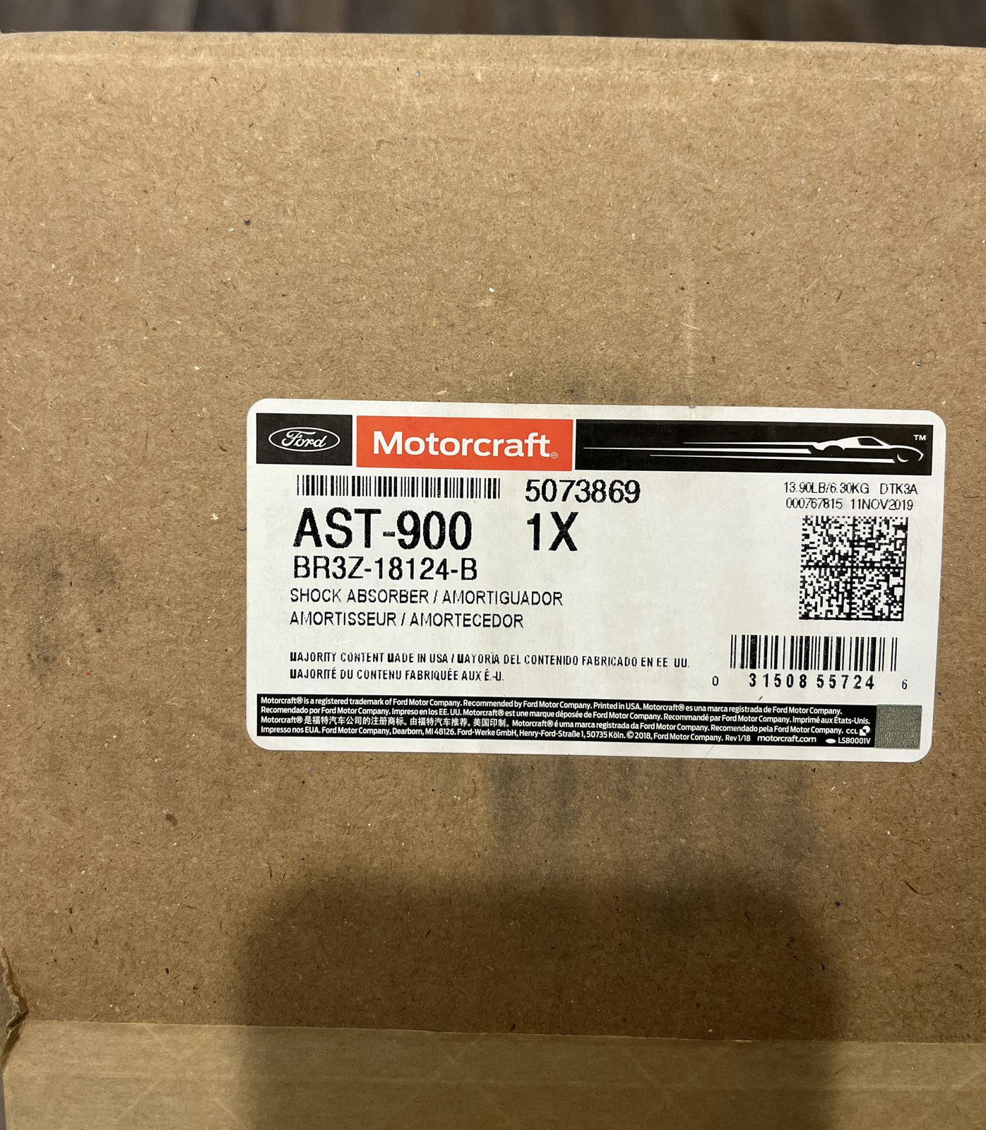 Suspension Strut Assembly-New Motorcraft AST-900 fits 11-14 Ford ...