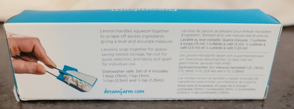 New Purple Levoons Scrape Level Measuring Spoons Cooking Utensil ...