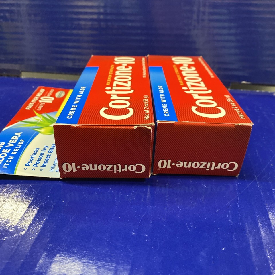 2X CORTIZONE-10 Cream 2 Oz hydrocortisone TOPICAL CREAM (G) 1 % | eBay