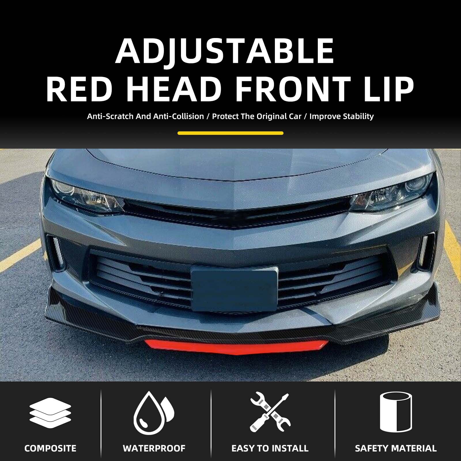 For Hyundai Tiburon Coupe Carbon Front Bumper Lip Spoiler Splitter ...