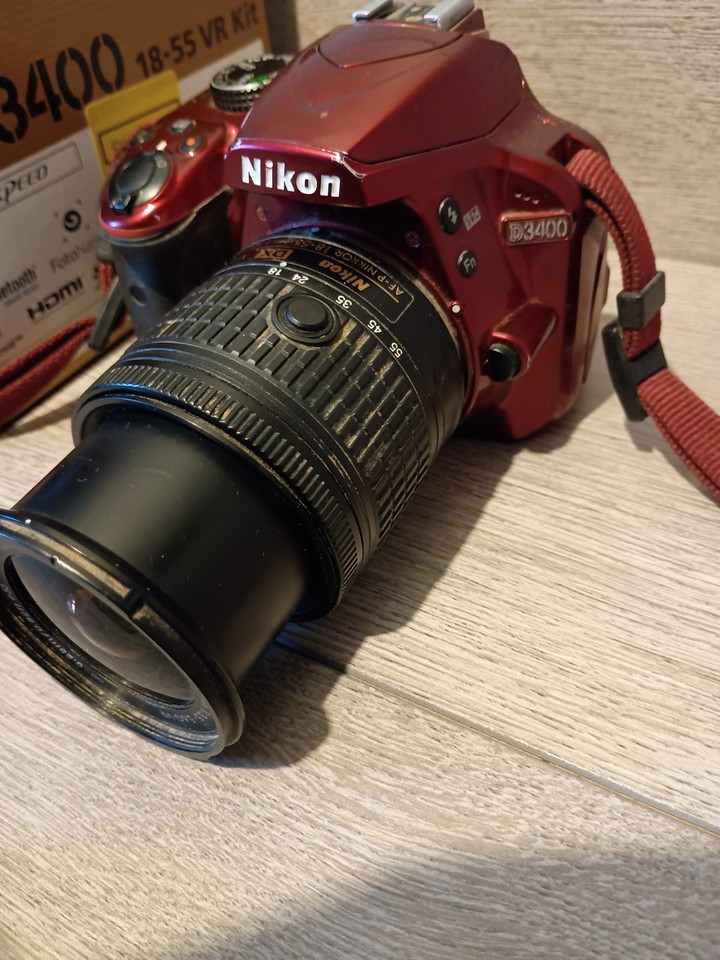 Nikon D3400 DSLR Camera with 18-55mm Lens - Red Boxed 18208949984| eBay
