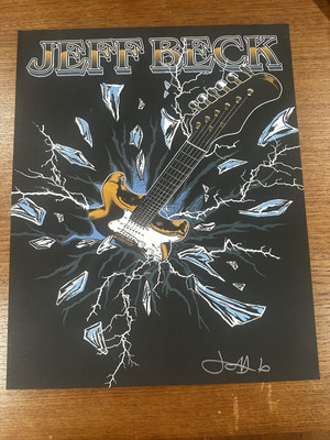 Jeff Beck Autographed Tour Poster From Final Tour 2022 | eBay