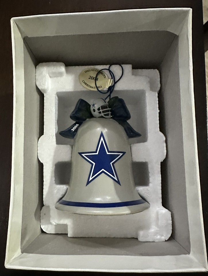 2004 Danbury Mint Dallas Cowboys “Bell” Ornament With Original Box ...